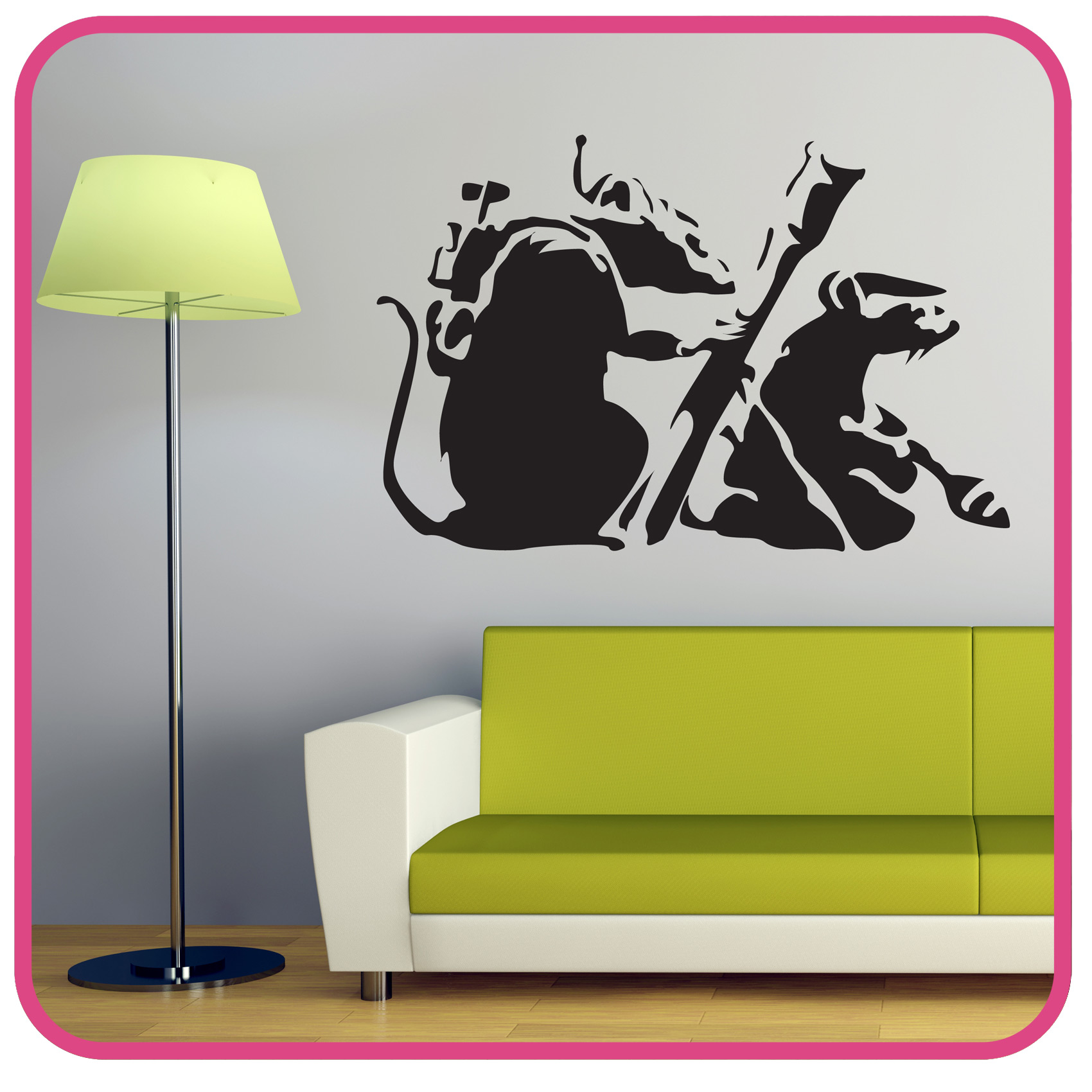 BANKSY RATS WALL STICKER ART DECALS BA15 | eBay