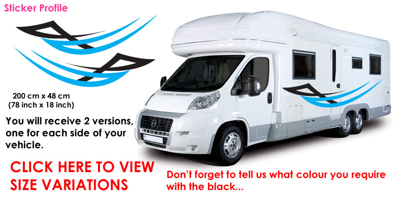 MOTORHOME GRAPHICS VINYL STICKERS CAR CARAVAN VAN DECAL | eBay