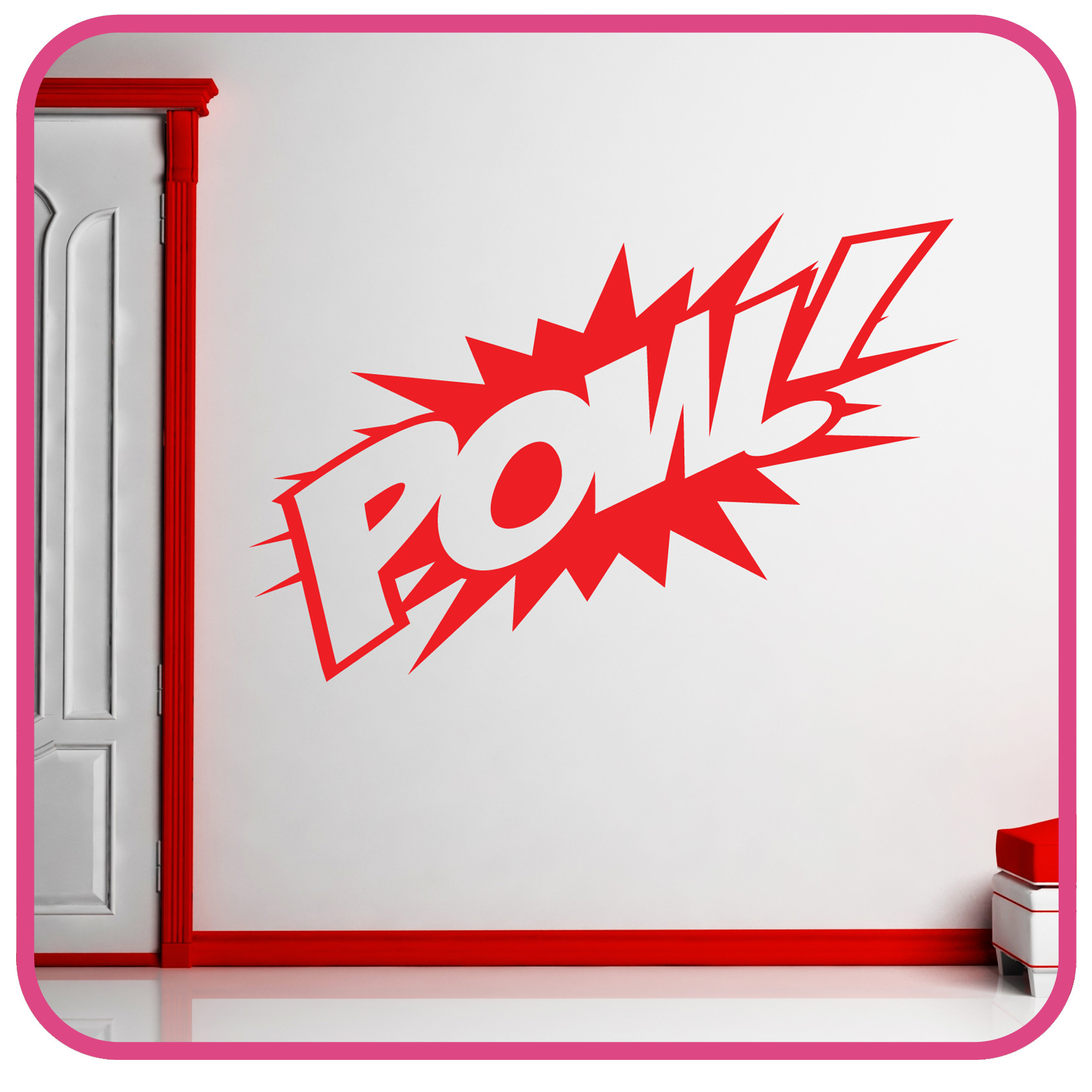 POW WALL STICKER SUPERHERO KIDS COMIC ART DECALS K24 | eBay